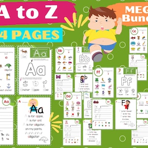 Alphabet A-Z Phonics Worksheets for Kindergarten and Primary School ...