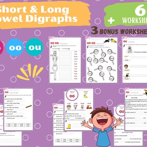 Long Vowel Digraphs. Short Vowel Digraphs. Oo Digraph. Ou Digraph ...