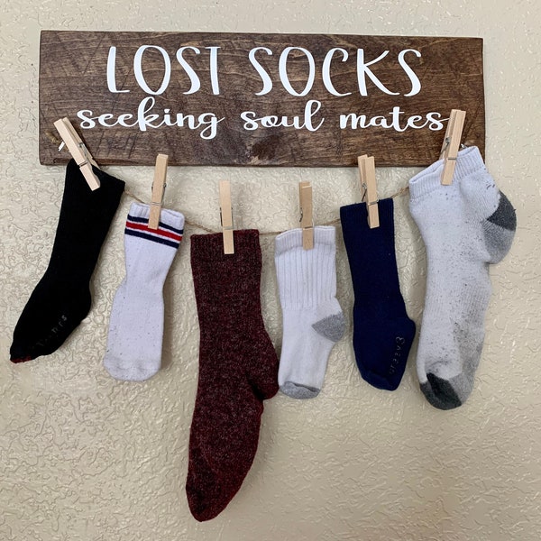 Lost Socks Sign - Etsy