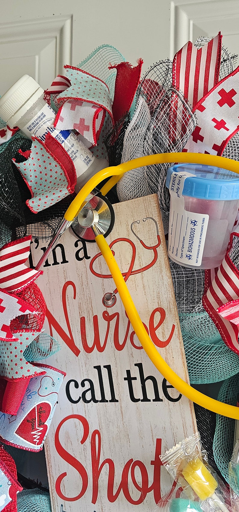 Nurse Appreciation Wreath, Nurse Gift, Healthcare Decor, Handmade ...