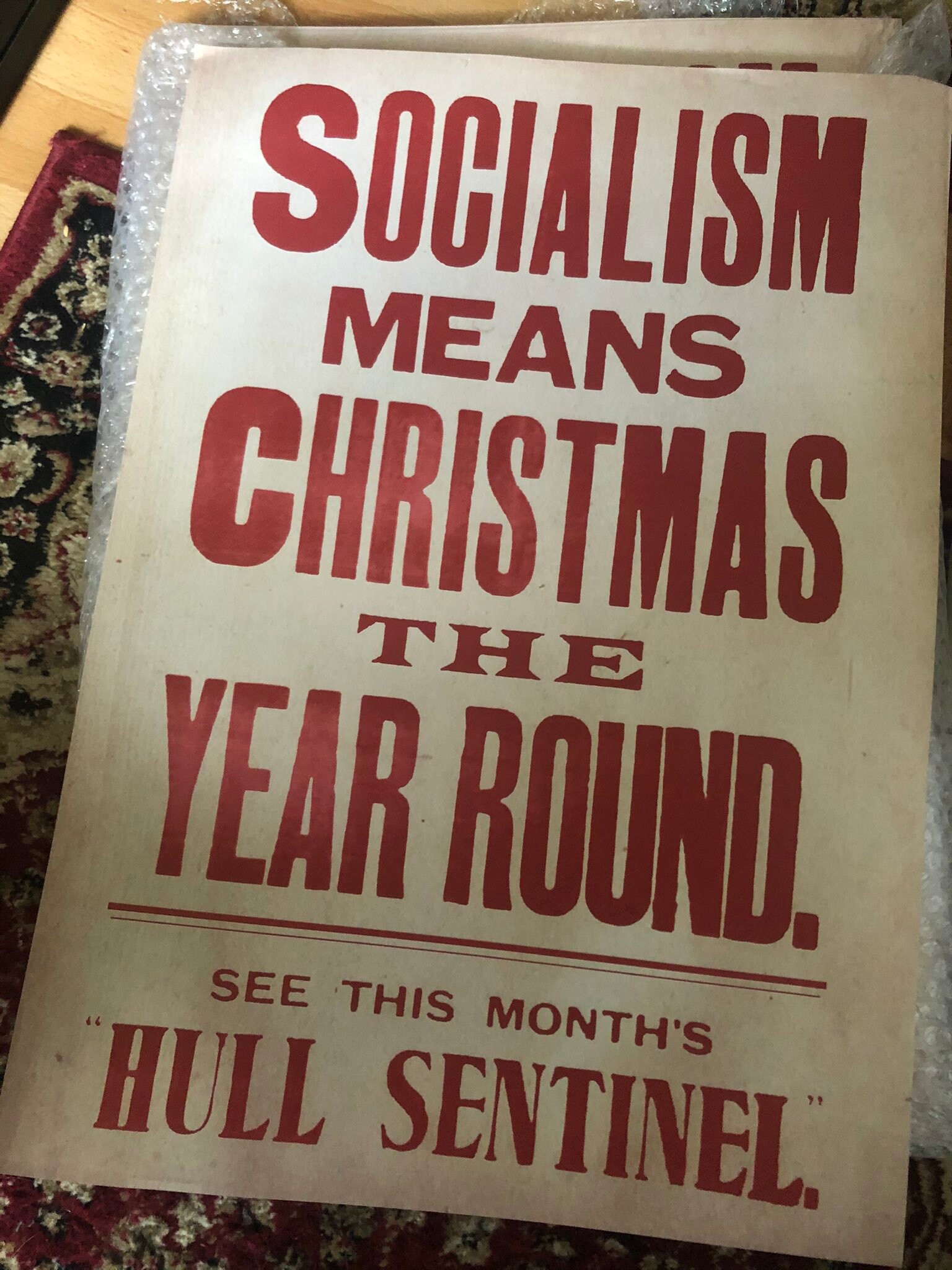 Socialism Means Christmas the Year Round Poster - Etsy