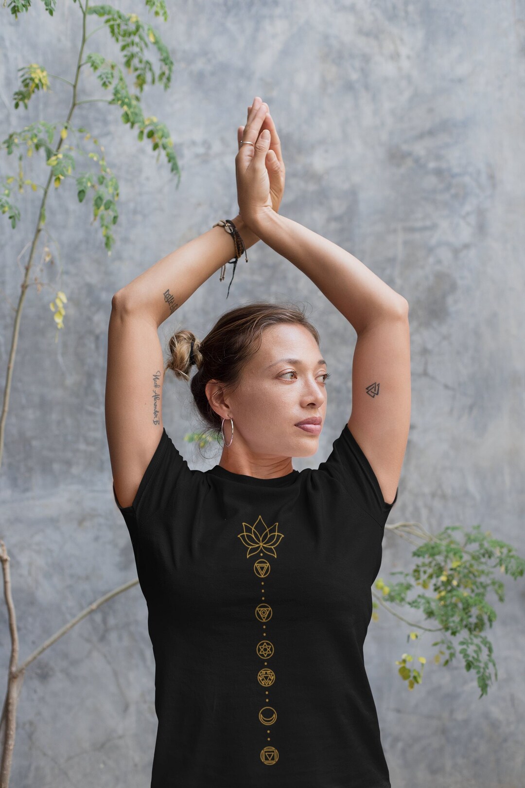 7 Chakra Shirt, Seven Chakra Cotton Shirt, Yoga Shirt, Inner Peace ...