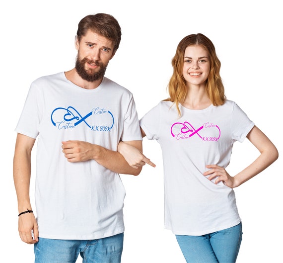 Couple Shirts Infinity Design