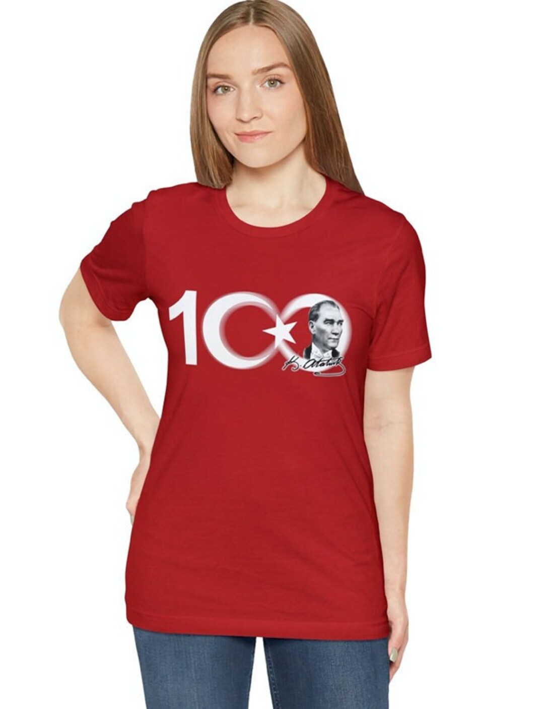 100.yil Türkiye Cumhuriyeti Atatürk,100.yil Centenary T-shirt, 100TH ...