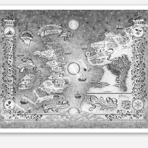 ACOTAR Book Inspired Sticker- Opening Cover- Map - Waterproof - Etsy