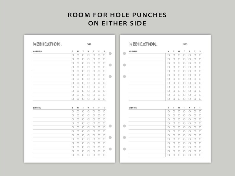 Daily Medication Tracker Printable, Medication Intake Reminder ...