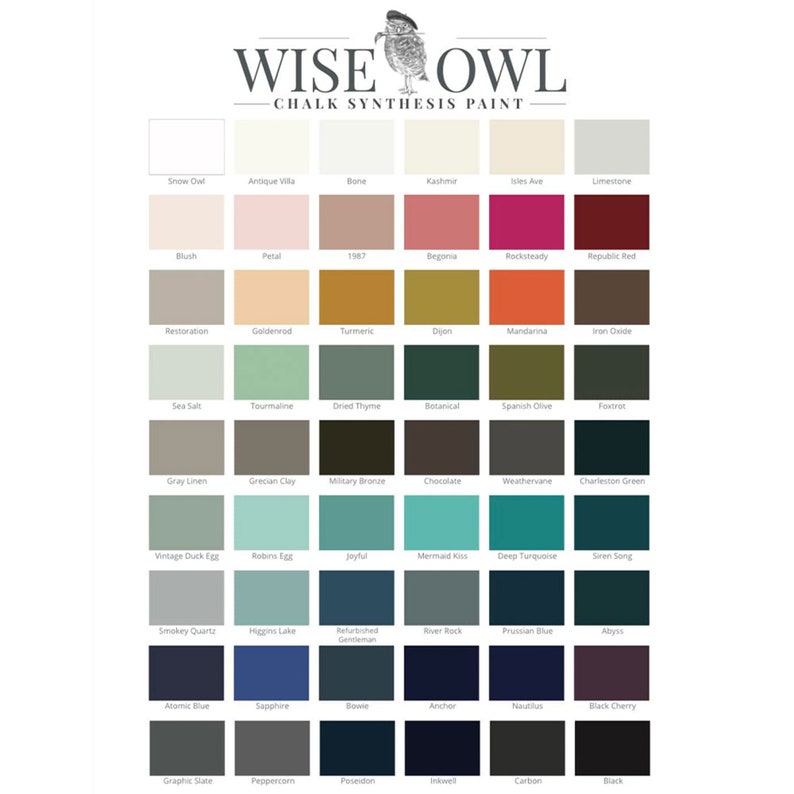 Abyss - Teal Chalk Synthesis Furniture Paint, Mineral Paint - Wise Owl ...