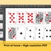 All 52 Playing Cards Full Deck | Printable | Instant Digital Download ...