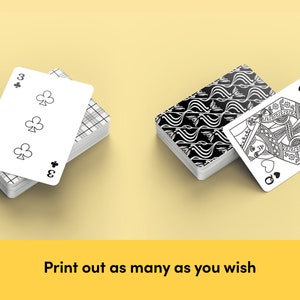 Printable Colouring Playing Cards | Instant Digital Download | PDF ...