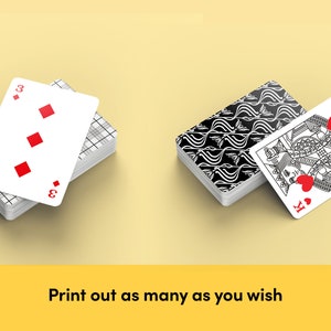 All 52 Playing Cards Full Deck | Printable | Instant Digital Download ...