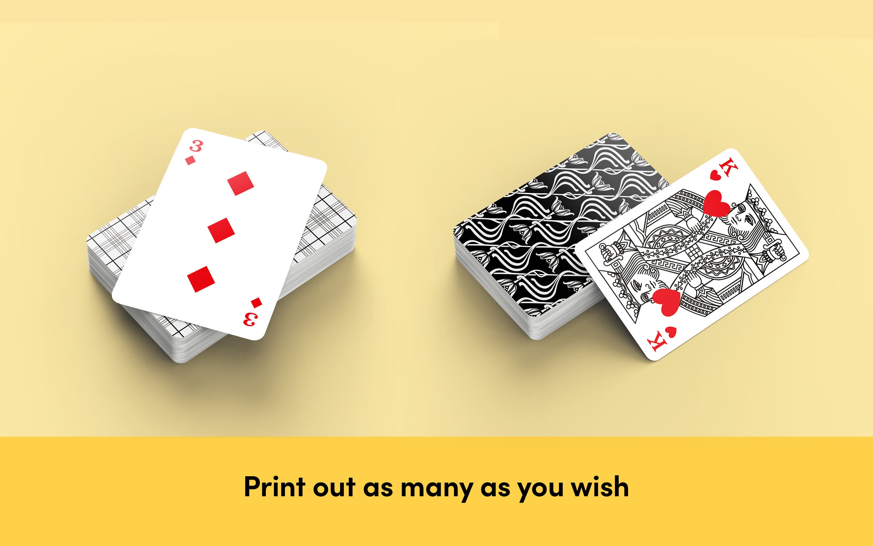 All 52 Playing Cards Full Deck | Printable | Instant Digital Download ...