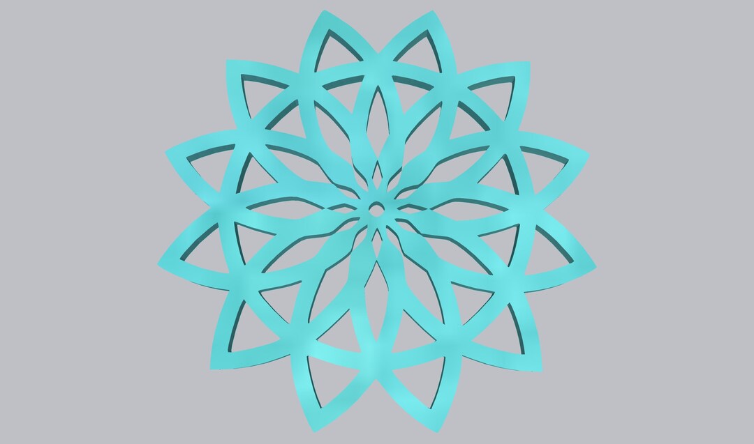 Pack 5 5 Mandalas STL files for 3d printing - Etsy Portugal