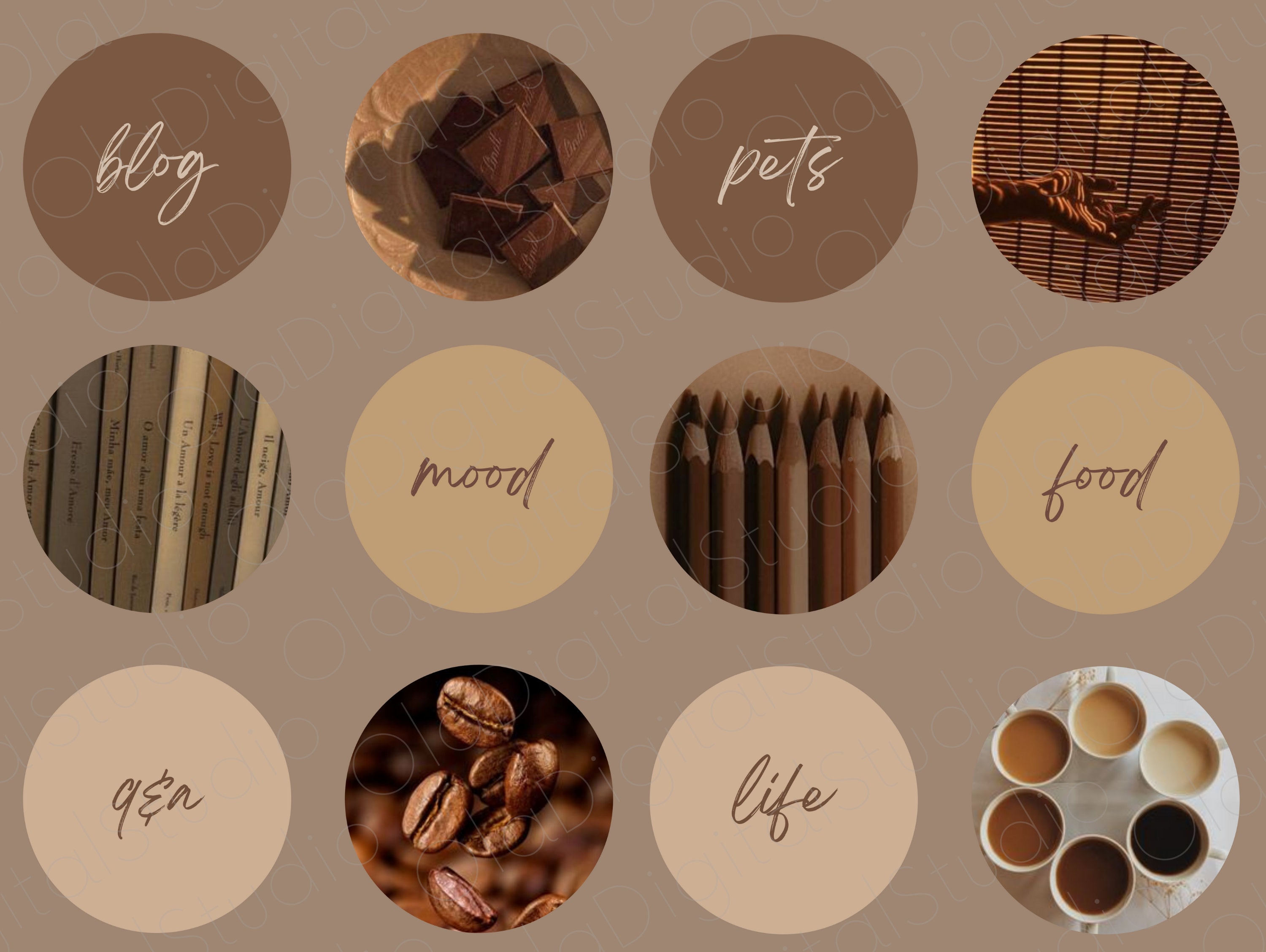 36 Brown Instagram Highlight Covers | Aesthetic IG Highlights ...