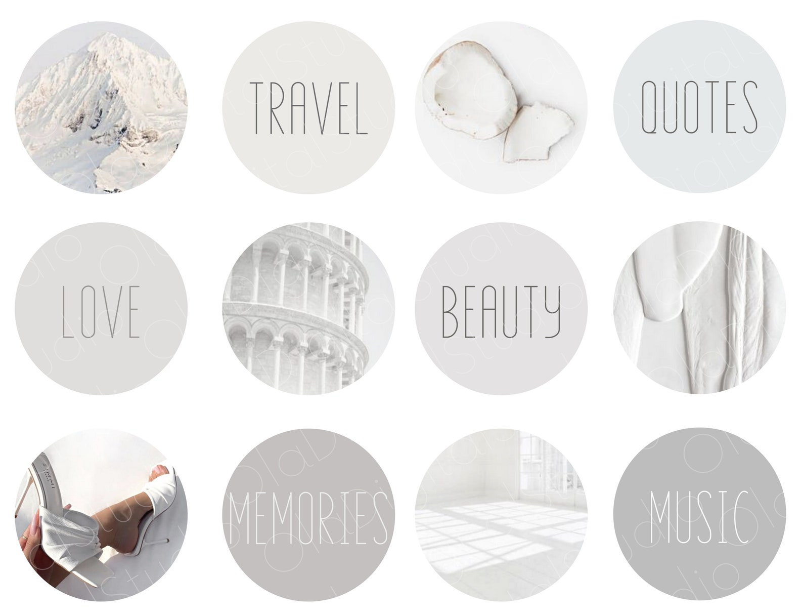 36 White Vibe Instagram Highlight Covers | Aesthetic IG Highlights ...