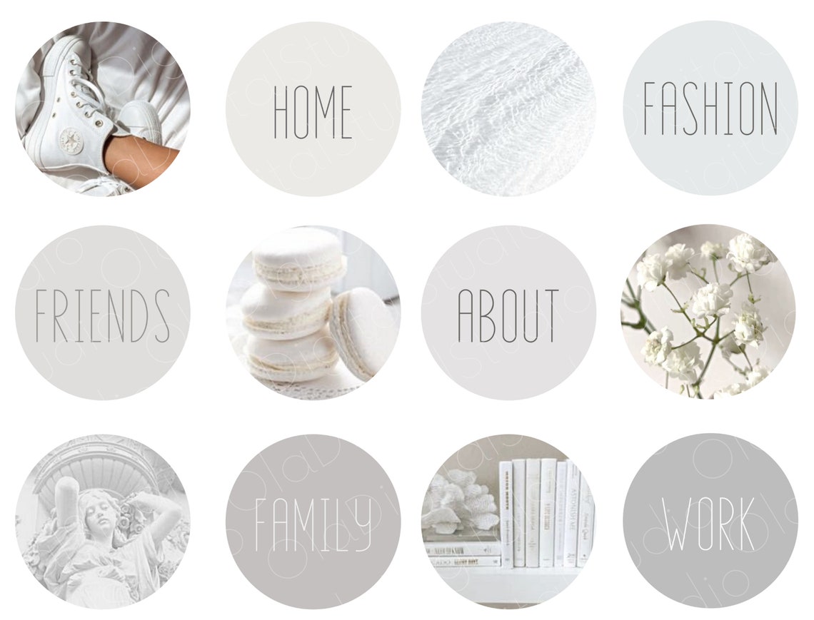 36 White Vibe Instagram Highlight Covers | Aesthetic IG Highlights ...