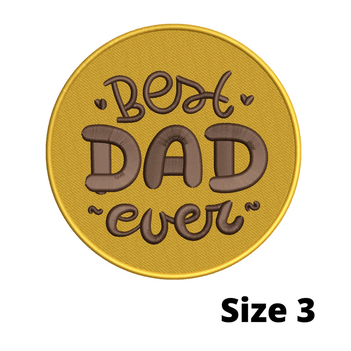Fathers Day Embroidery Design, Best Dad Ever Machine Embroidery, Cute ...