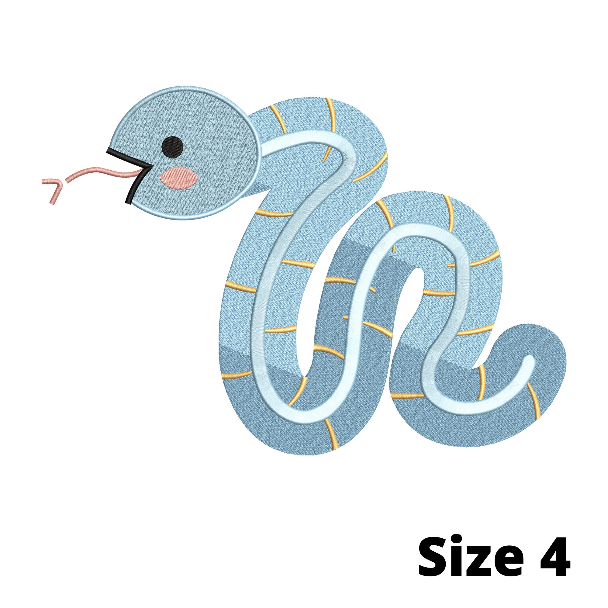 Snake Embroidery Patch Design, Snake Machine Embroidery Pattern , Wild ...
