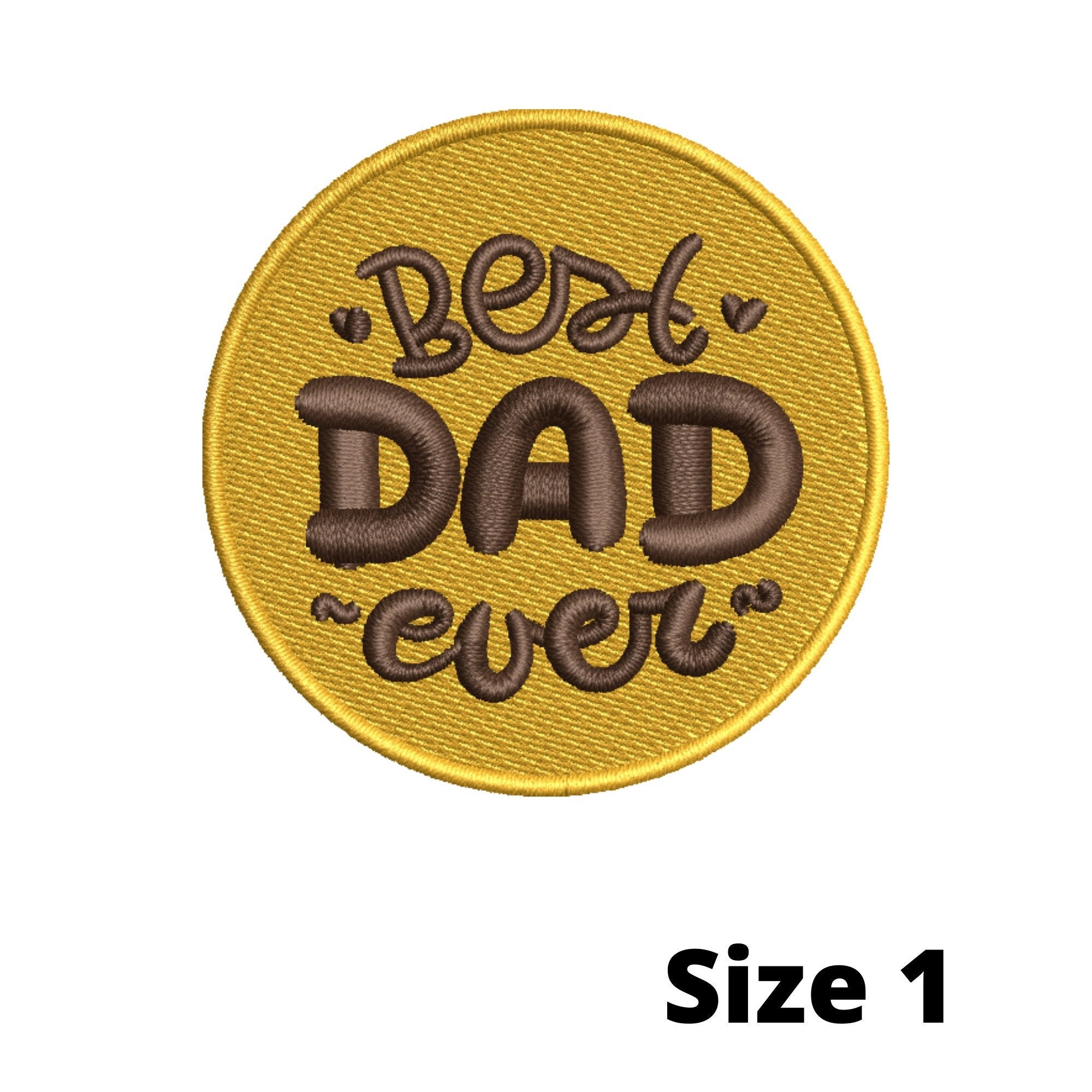 Fathers Day Embroidery Design, Best Dad Ever Machine Embroidery, Cute ...