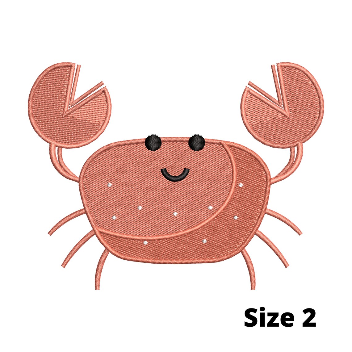 Baby Crab Embroidery Design, Sea Animal Machine Embroidery for Kids, 4 ...