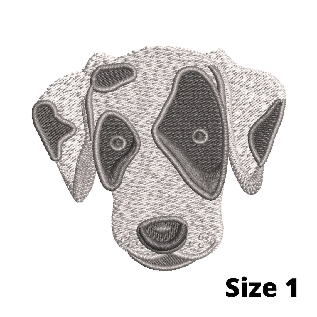 Dog Face Embroidery Design, Realistic Dog Embroidery, 3 Sizes Available ...