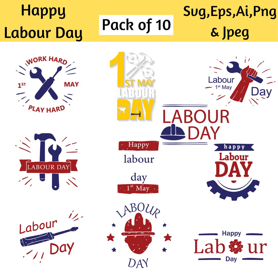 Labor Day Svg Bundle, Labour Day File for Cricut, Labor Day Shirt ...