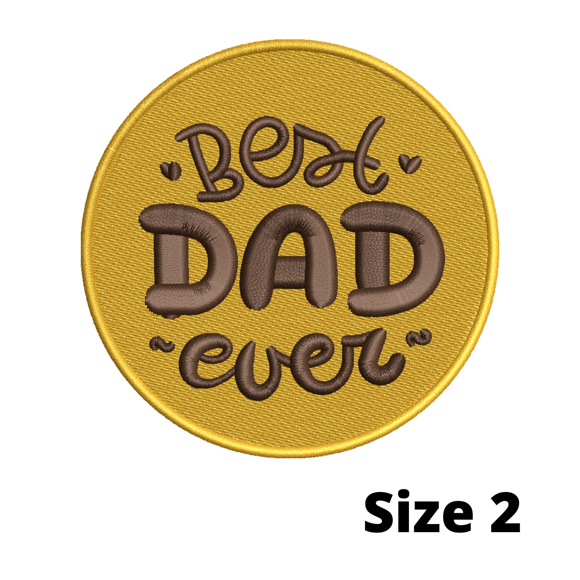 Fathers Day Embroidery Design, Best Dad Ever Machine Embroidery, Cute ...