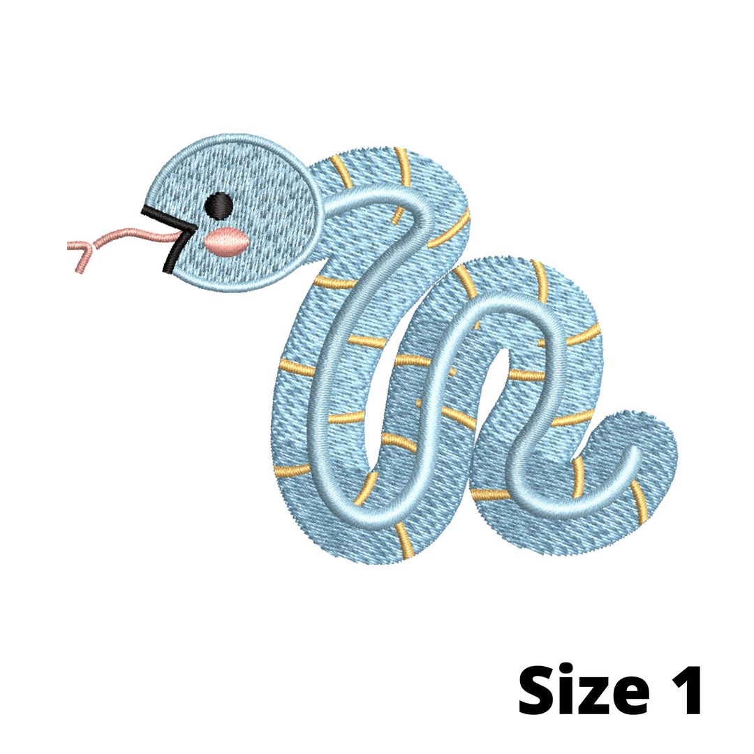 Snake Embroidery Patch Design, Snake Machine Embroidery Pattern , Wild ...