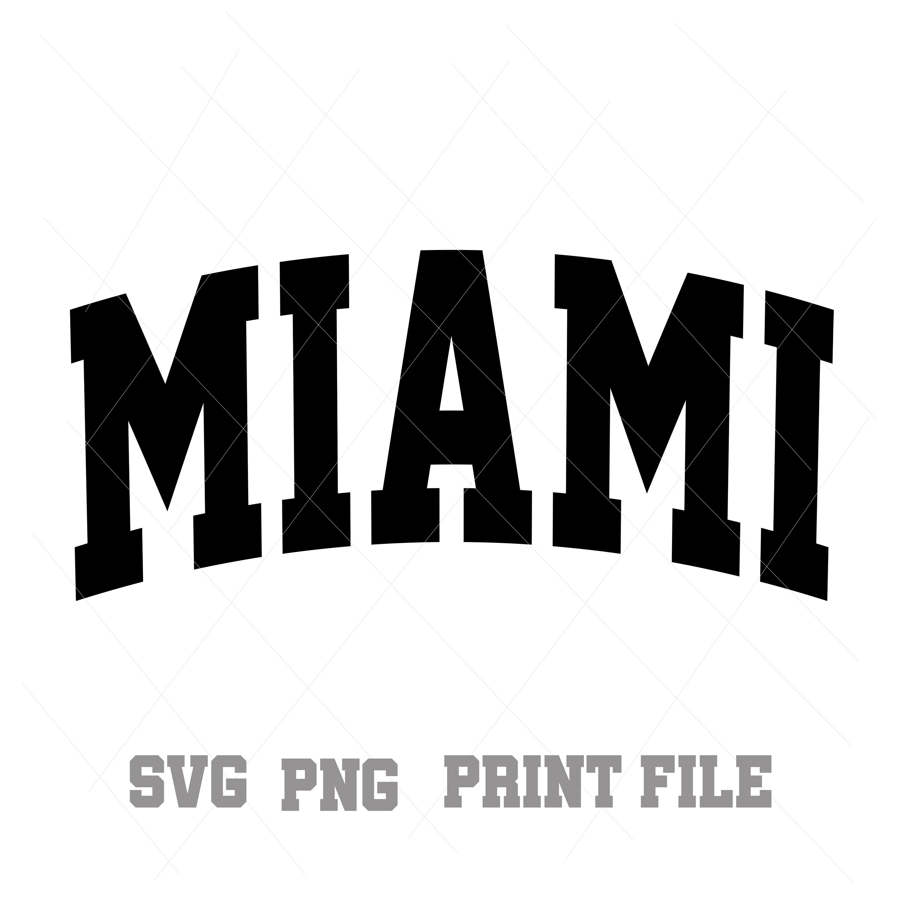 Miami SVG PNG Instant Download Personal Use Commercial Use - Etsy