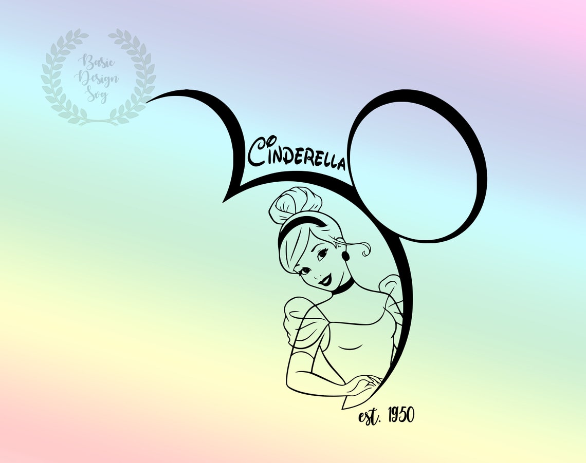 Princess Svg Princess Png Clipart Vinyl Cut File - Etsy