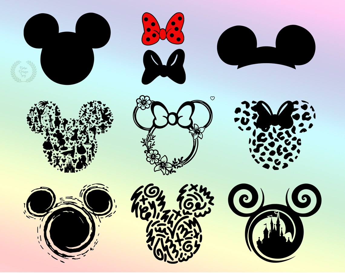 Mouse Head Bundle SVG Instant Download Clipart Cut File - Etsy