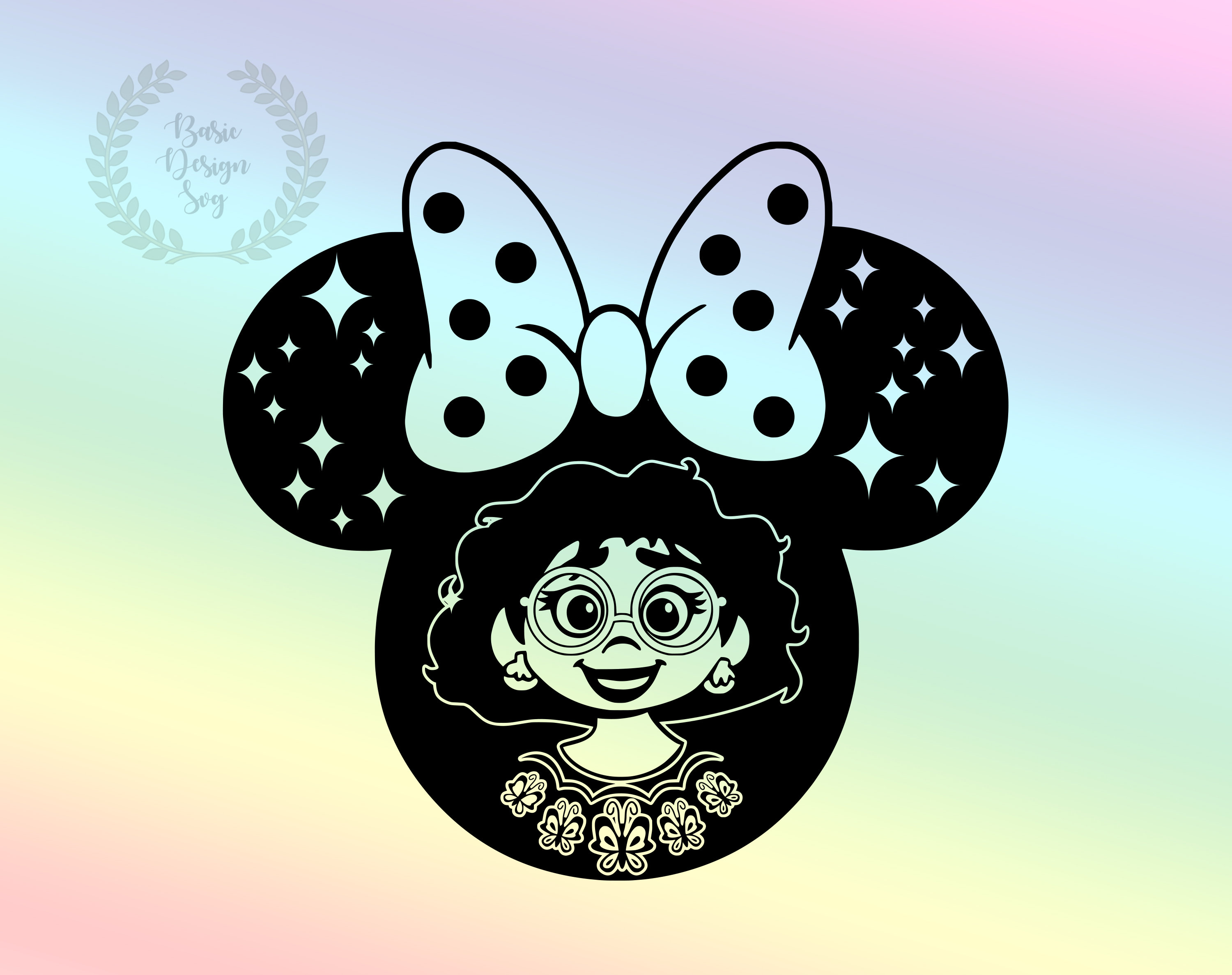 Mirabel Svg, Princess Mouse Head Designs, Encanto Svg, Cut Fİle ...