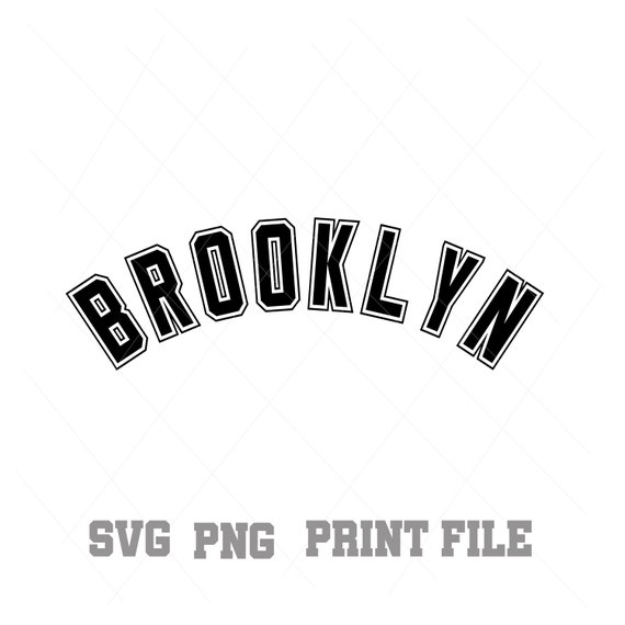 Brooklyn SVG PNG Commercial Use Text Clip Art Print File - Etsy