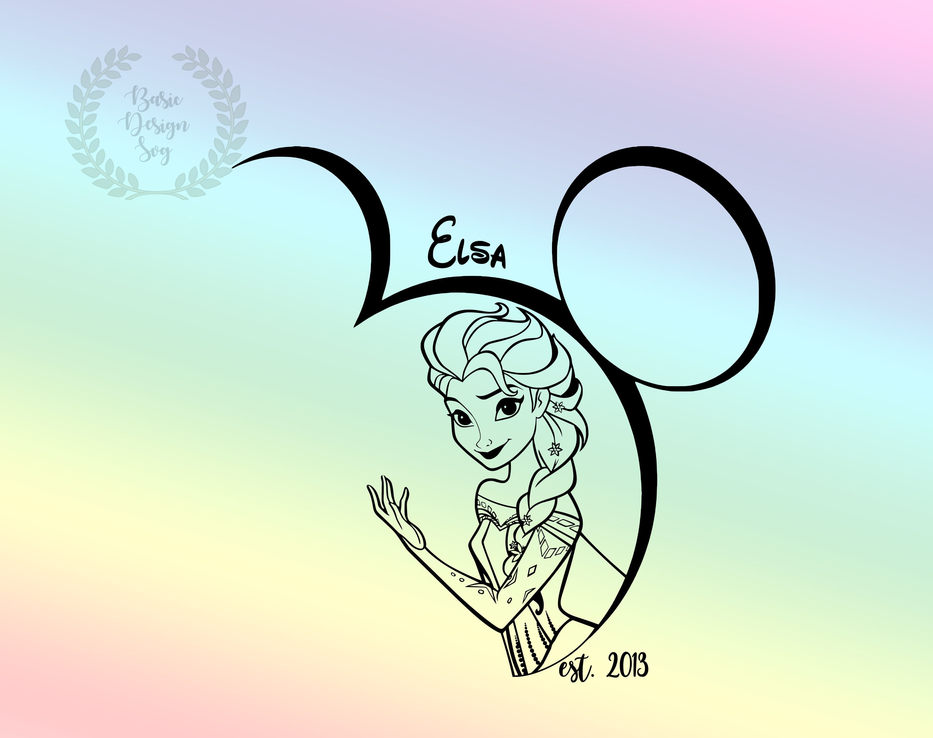 Frozenn Princess Elsaa Svg Clipart Princess Png Clipart - Etsy