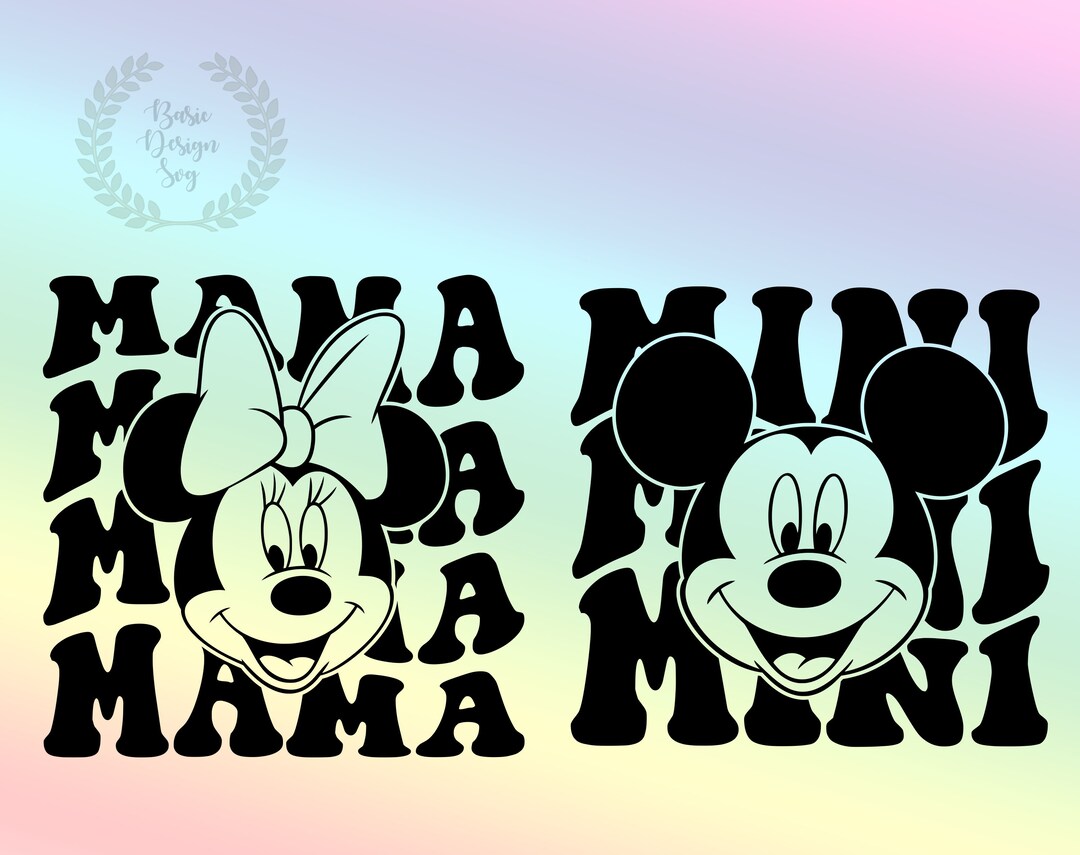Mama Mouse Mini Mouse Svg Png Clipart Mickeyyy Mama Mini Svg Retro