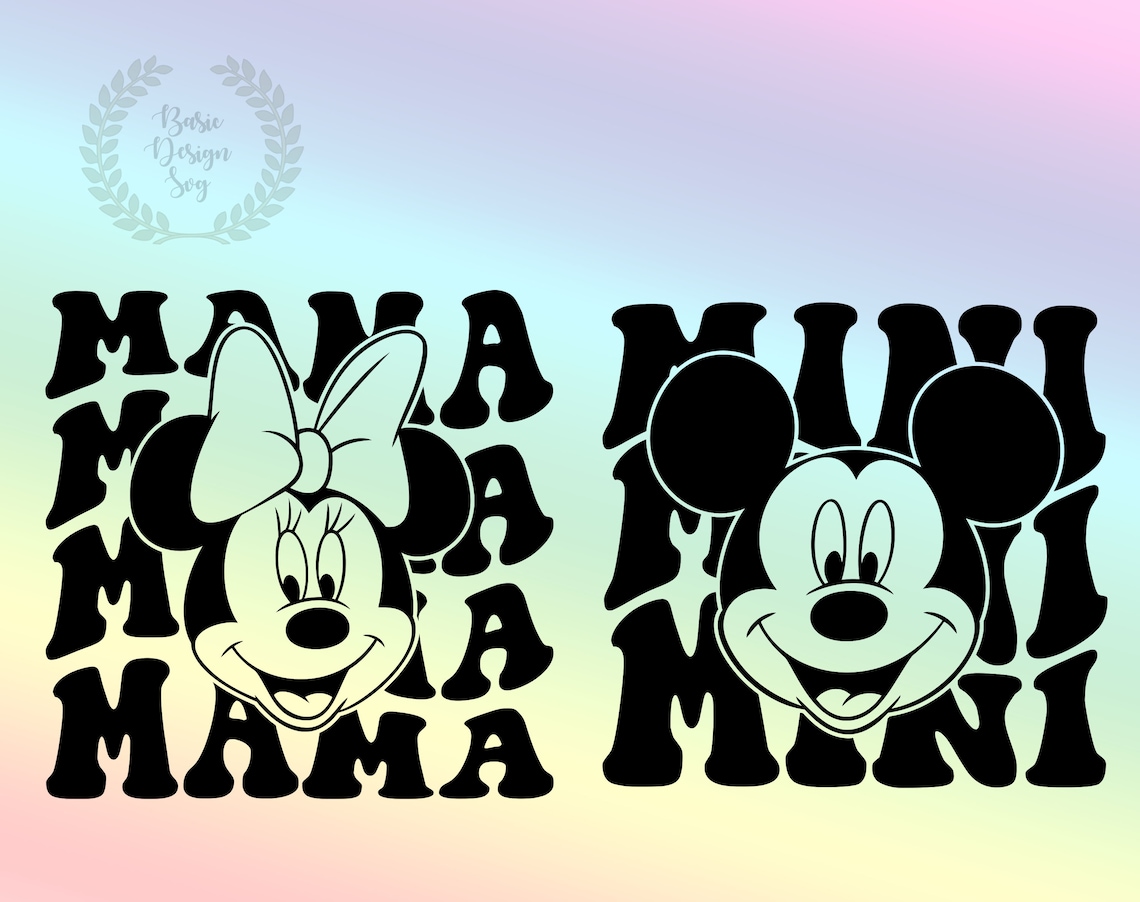 Mama Mouse Mini Mouse Svg Png Clipart Mickey Mouse Mama Mini - Etsy