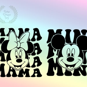 Mama Mouse Mini Mouse Svg Png Clipart, Mickeyyy Mama Mini Svg, Retro ...