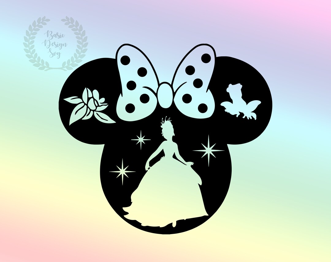 Princess Tianaa Design Svg Png, Family Custom Svg, Princess Mouse Ear ...