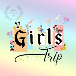 Girls Trip Sublimation Png, Girls Trip Clipart, Mickeyy and Friends Png ...