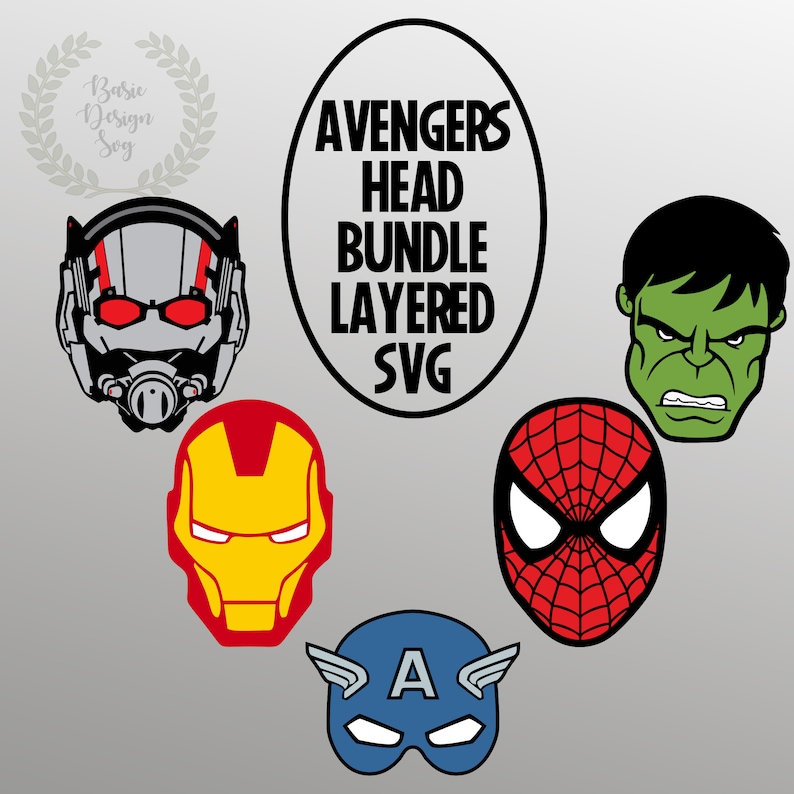 Avengers Heroes Svg, Png, Layered by Color Svg, Heroes Shirt Svg, All ...