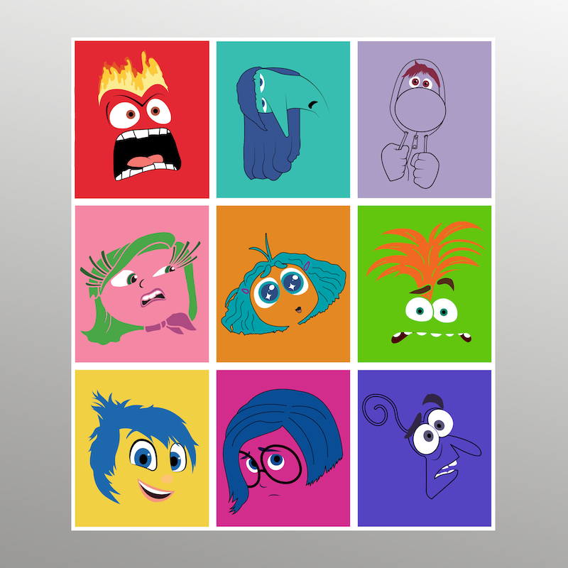 Inside Out Faces Svg - Etsy