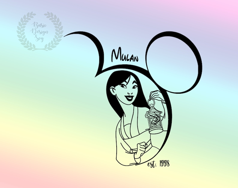 Mulann Svg Clipart Princess Png Clipart Vinyl Cut File - Etsy Australia