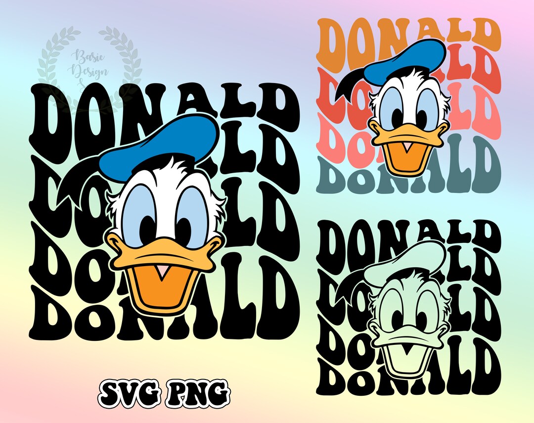 Wavy Donald Svg Png Cricut Retro Family Trip Svg Png Cricut - Etsy