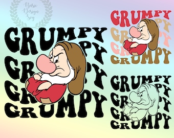 Wavy Grumpy Svg Png Cricut, Retro Family Trip Svg Png, Cricut, Layered ...