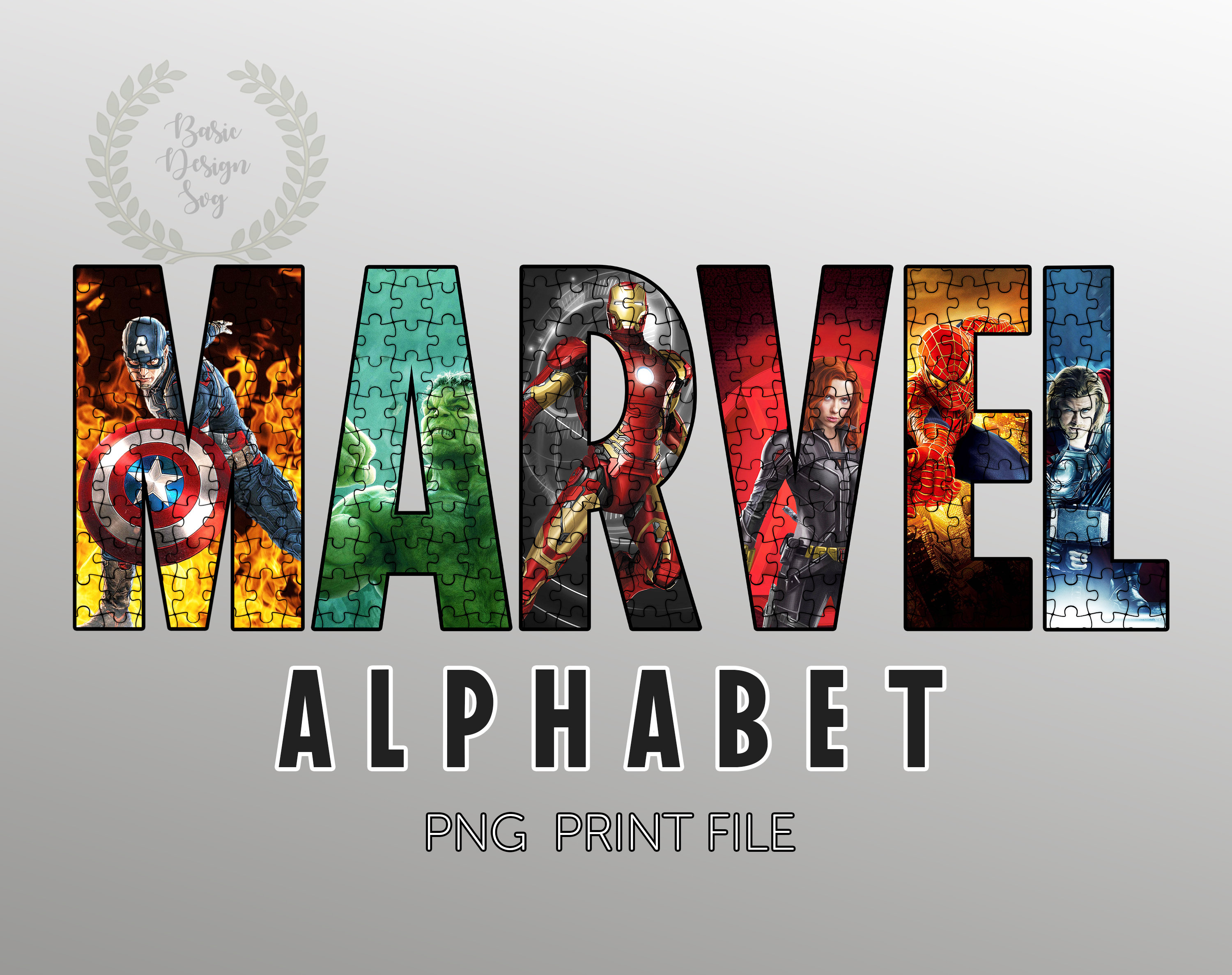 Super Hero Alphabet Font Png Bundle Superhero Letter Font - Etsy