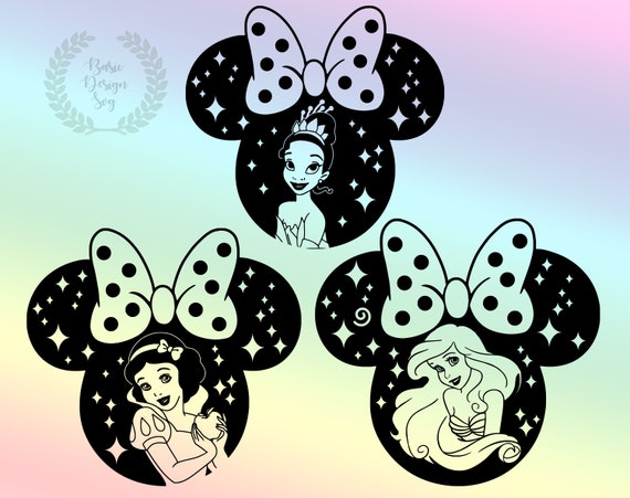 Princess Bundle SVG PNG Princess Cricut Svg Ariel Svg Tiana - Etsy