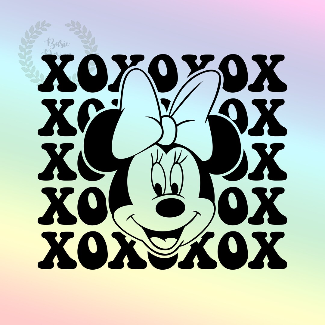 Wavy XOXOXOX Minniee Svg Png, Cricut, Instant Download, Cut File ...
