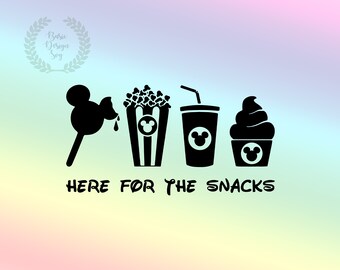 Here for the Snacks SVG - Etsy