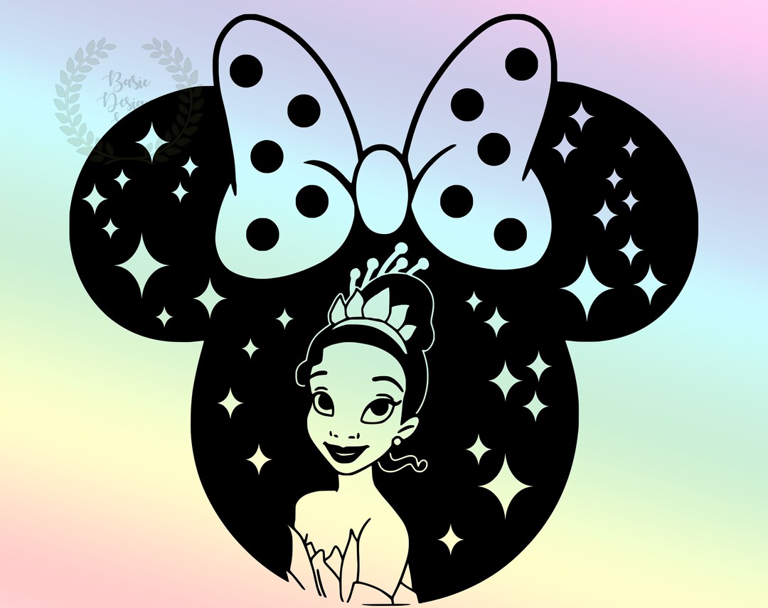 Tianaa Princess Svg, Tianaa Cricut Svg, Princess Mouse Head Designs ...