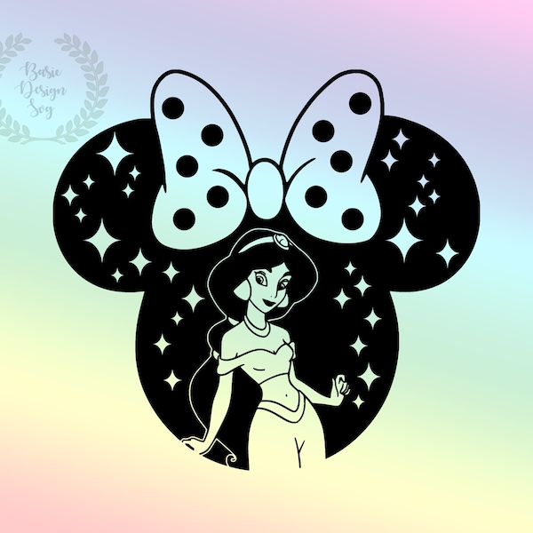 Princess Jasmine Svg - Etsy