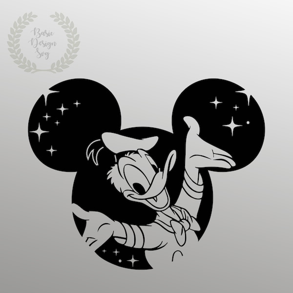 Donald Duck Svg - Etsy